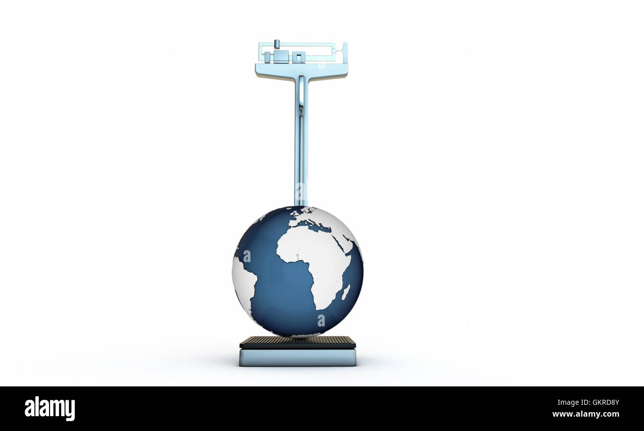 On global scale Cut Out Stock Images & Pictures - Alamy