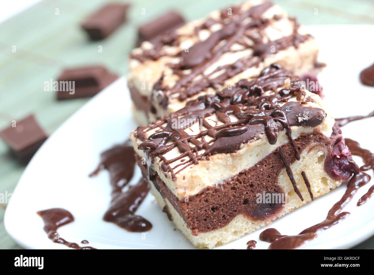danube wave cake Stock Photo - Alamy