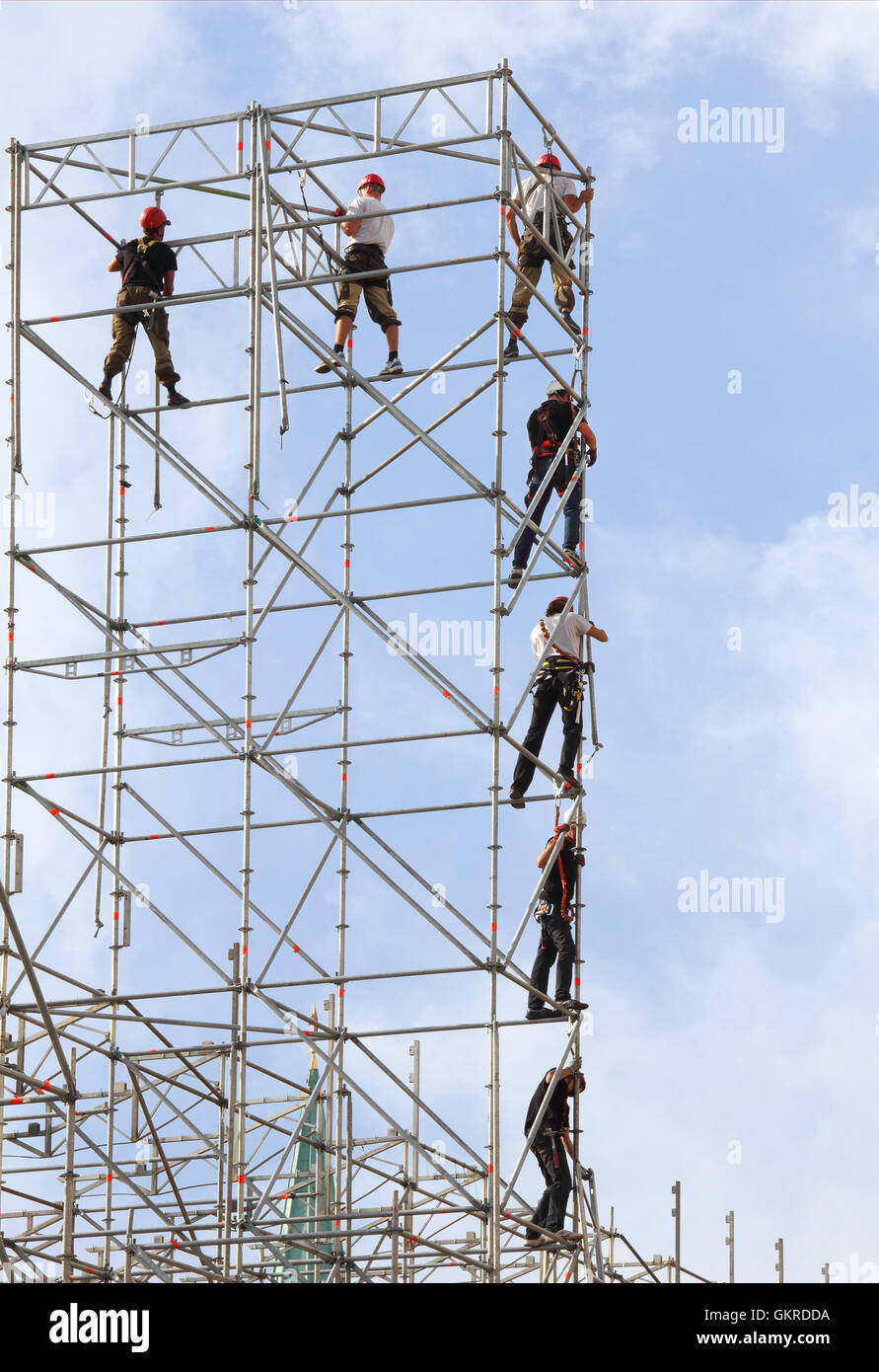 Tall metallic structures rise hi-res stock photography and images - Alamy