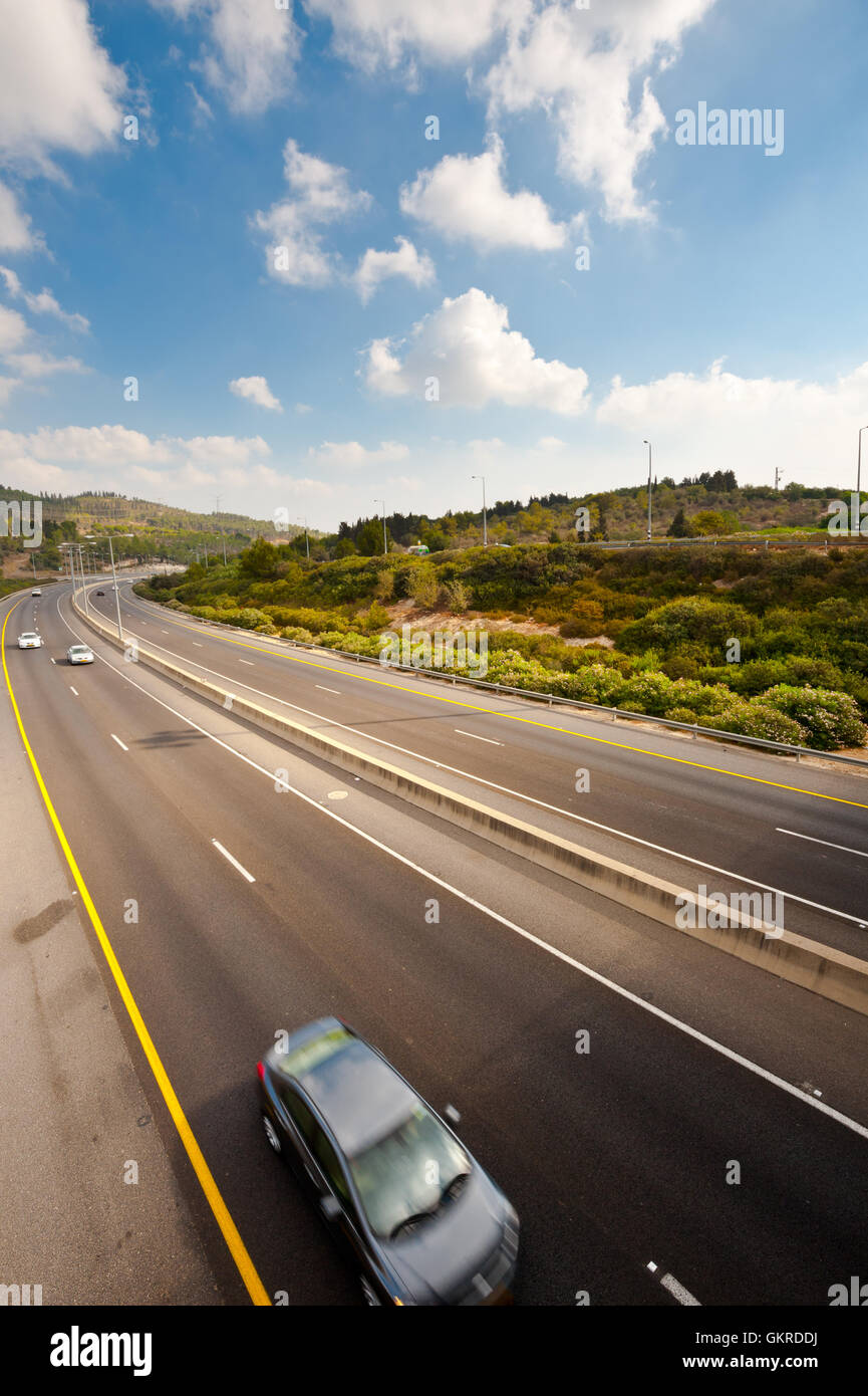 Dynamic road markings hi-res stock photography and images - Alamy