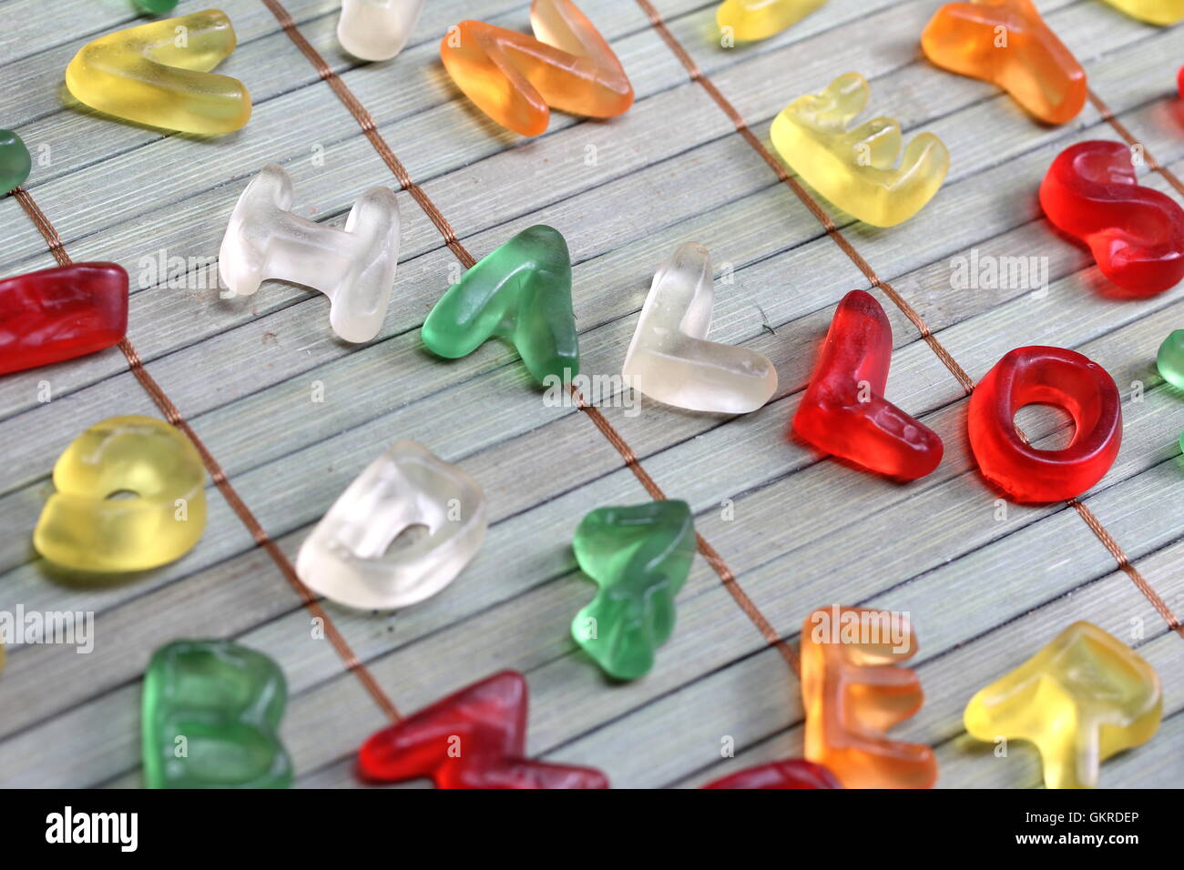 sweet letters fun Stock Photo - Alamy