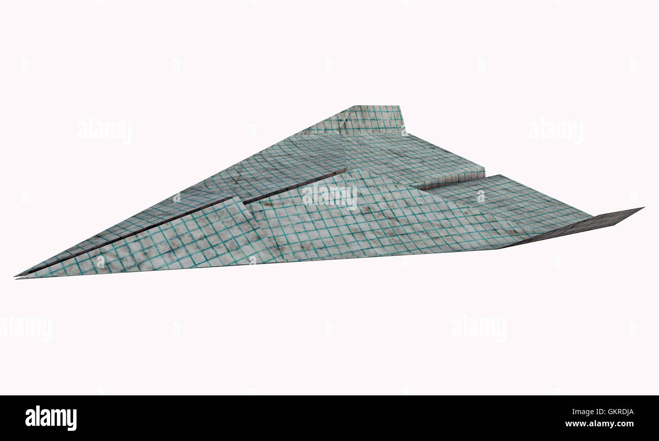 Crumpled paper airplane isolated hi-res stock photography and images ...