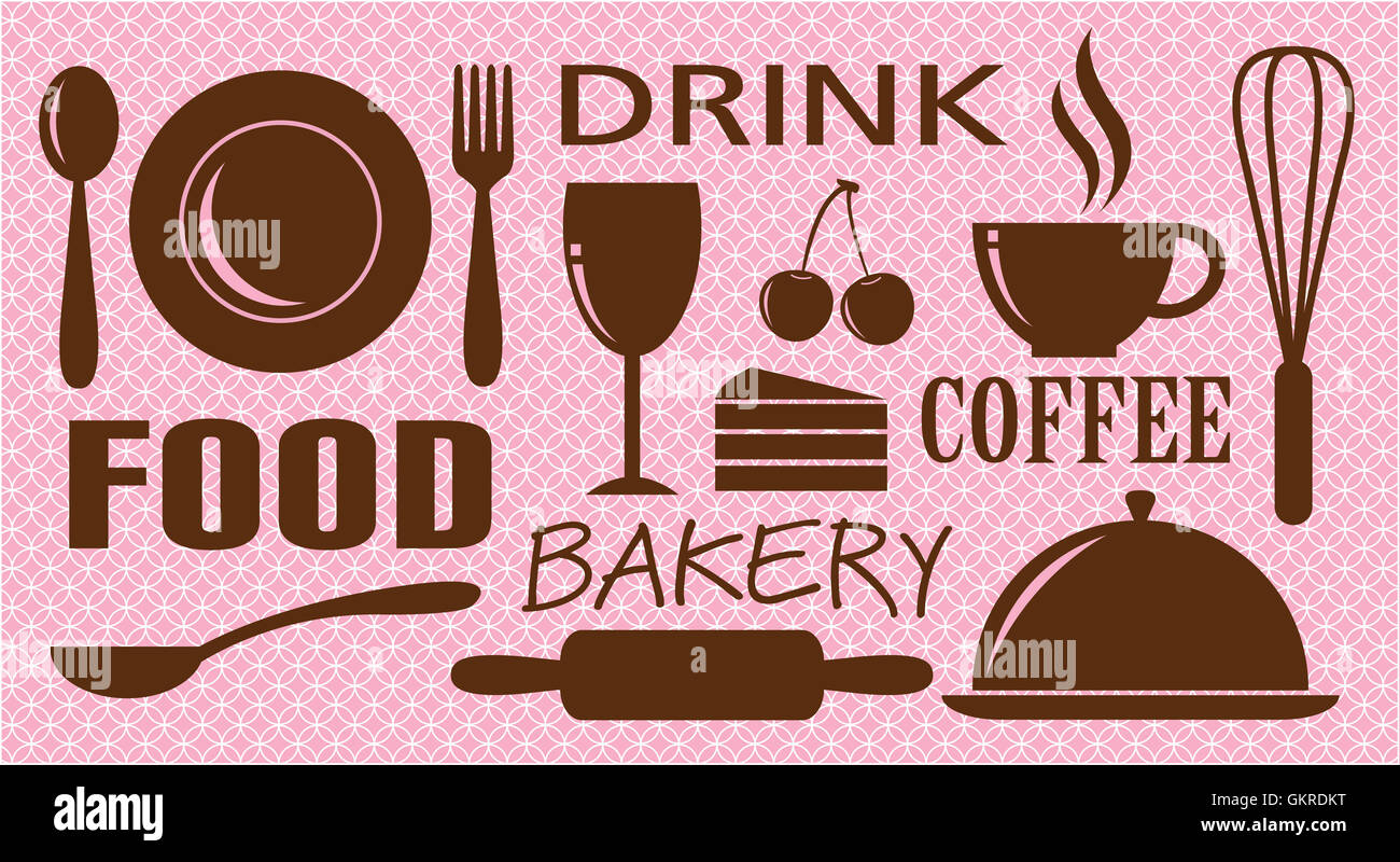 food,drink,bakery and coffee design Stock Photo - Alamy