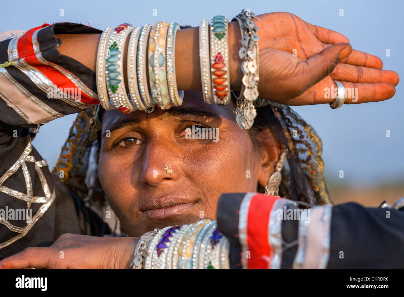 Woman, portrait, Pushkar, Rajasthan, India Stock Photo - Alamy