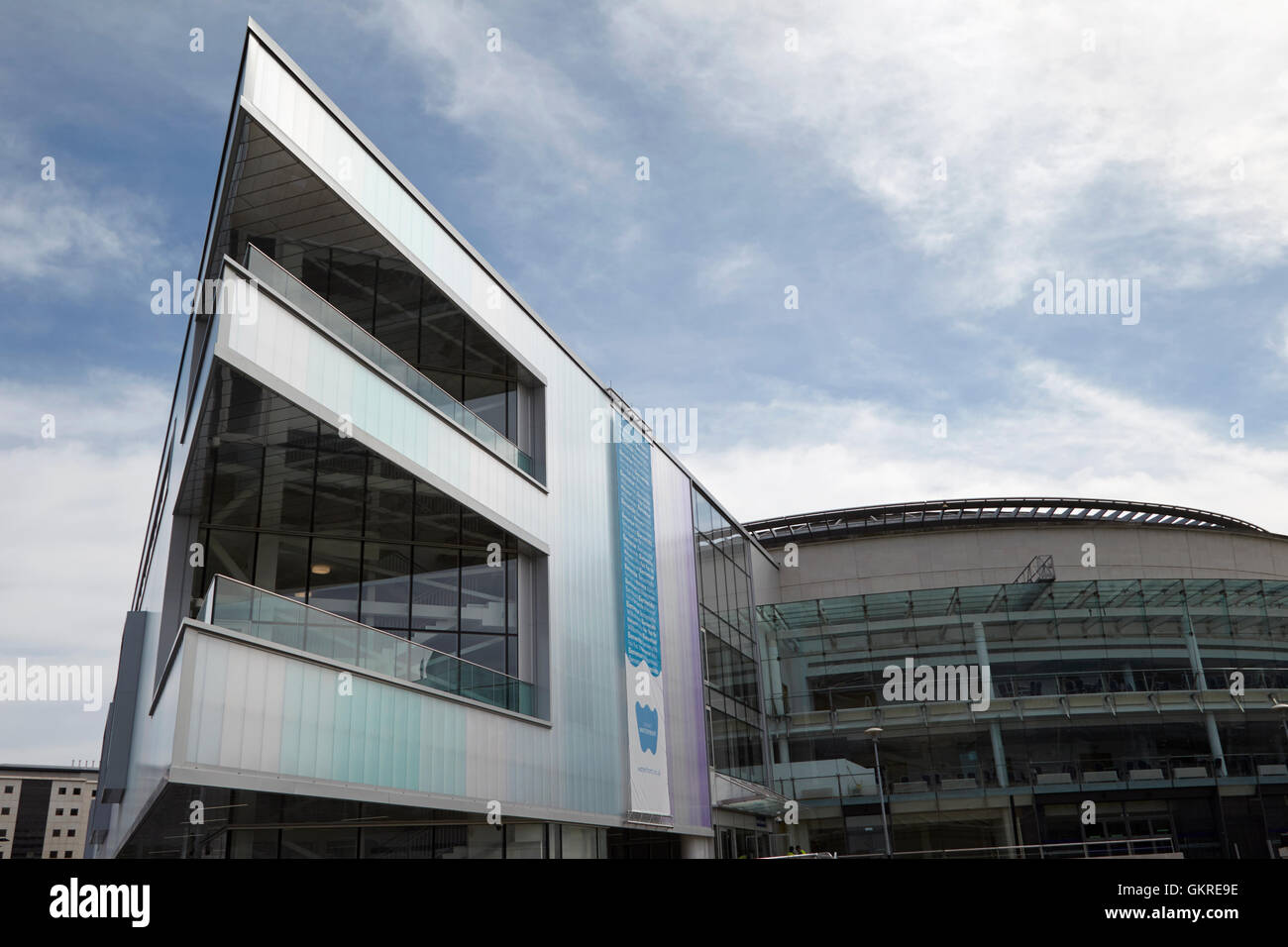the waterfront hall and new extension belfast Stock Photo - Alamy