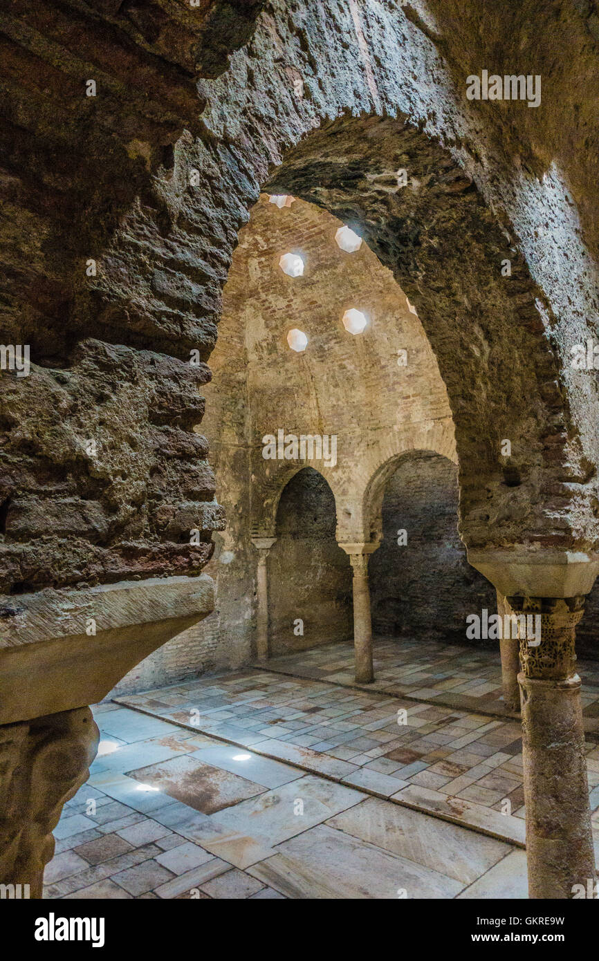 Arab Baths (Bañuelo) in Granada, Spain. The Bañuelo is a building ...