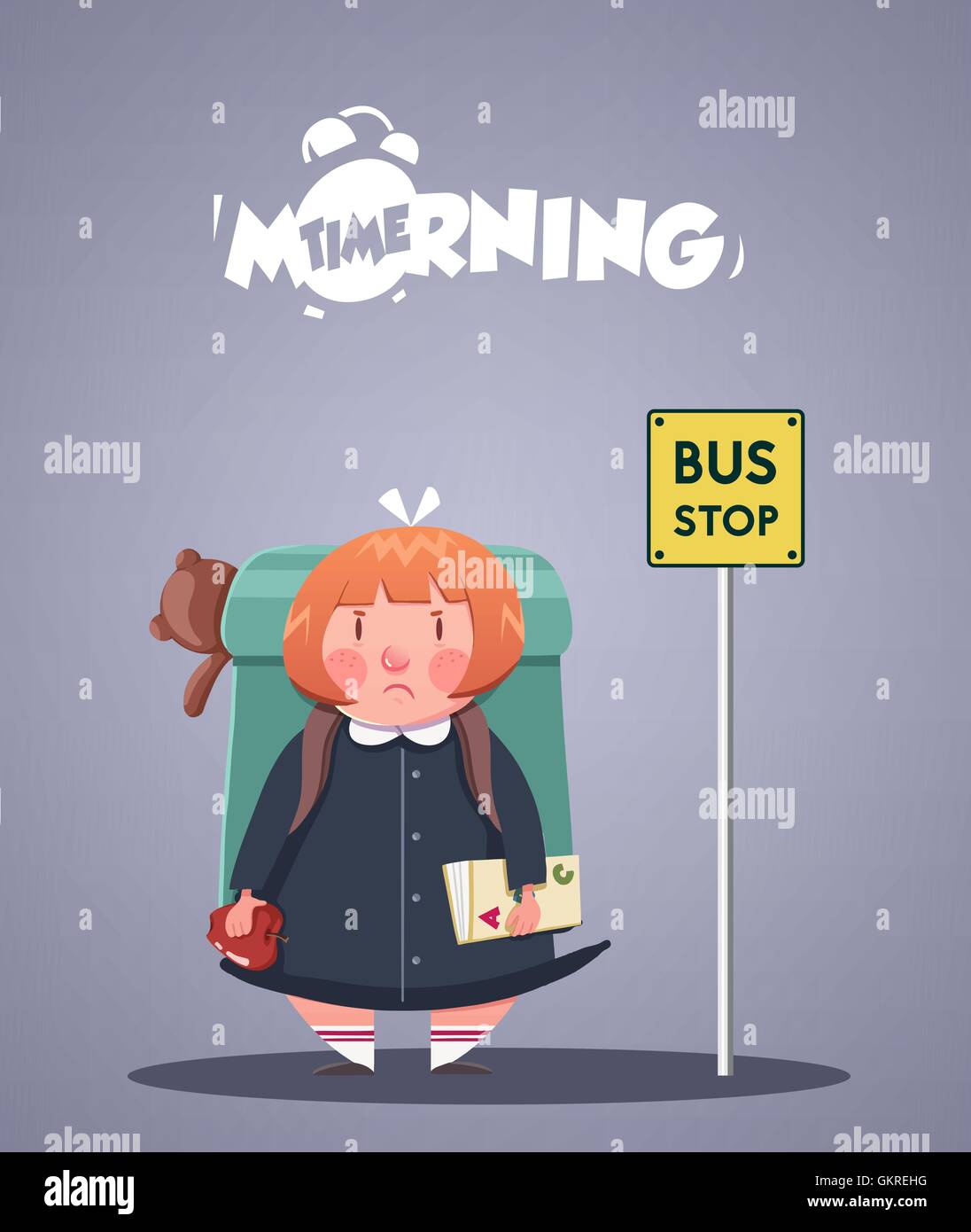 Girl bus stop angry hi-res stock photography and images - Alamy