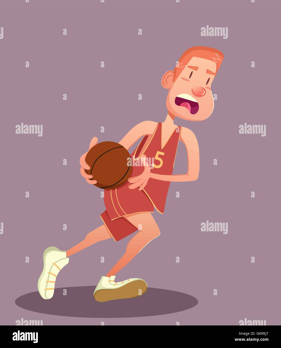 Basketball ball character cartoon Stock Vector Images - Alamy