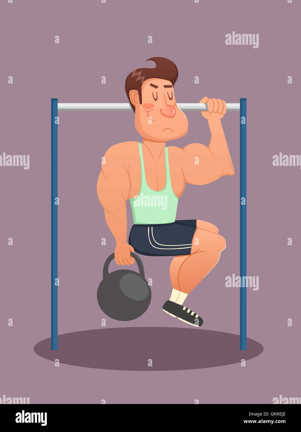 Funny fat boy riding bicycle and eating chocolate Stock Vector Image ...