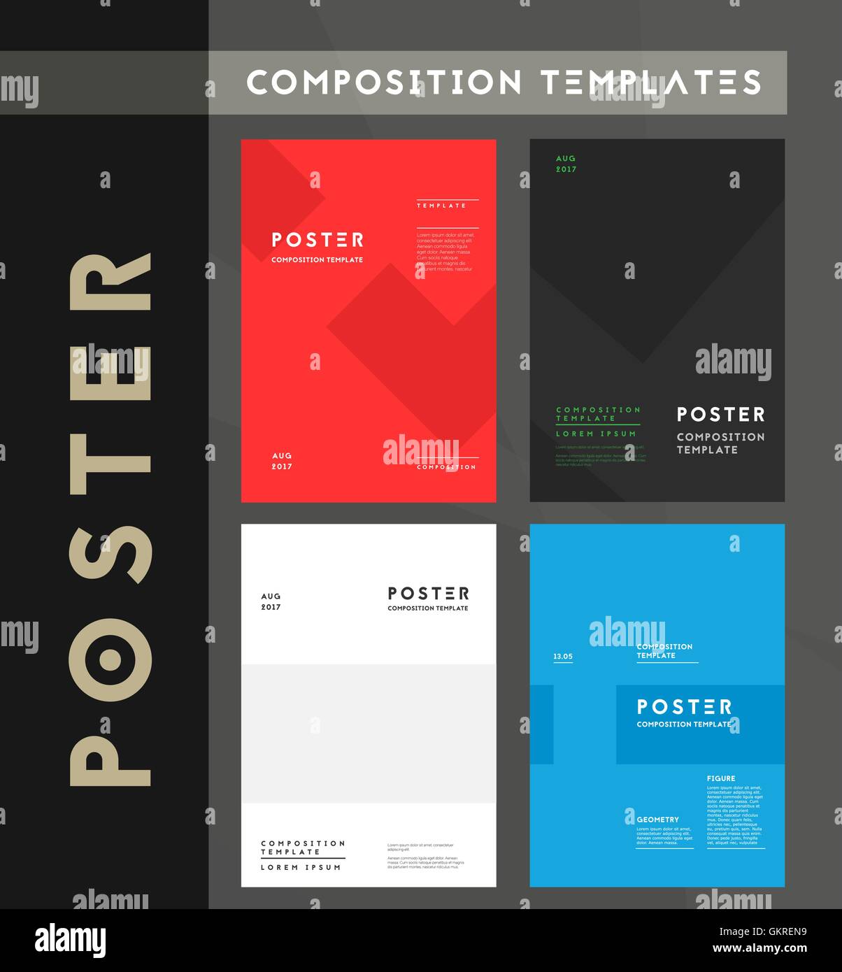 Set of Poster, Flyer, Brochure, Layout Templates Stock Vector Image ...