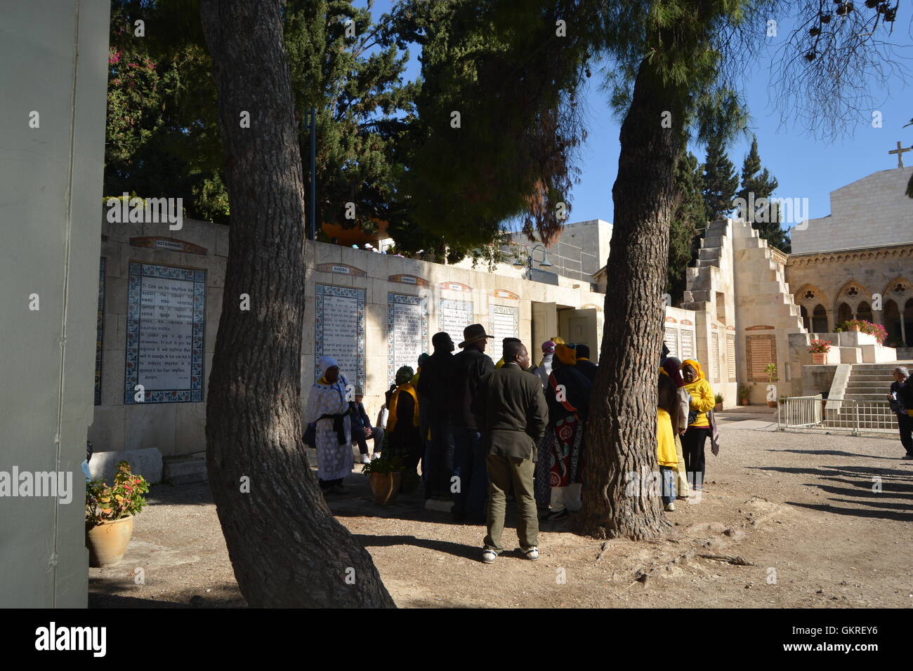 Church of the Pater Noster, Mount of Olives, Jerusalem, Israel Stock ...