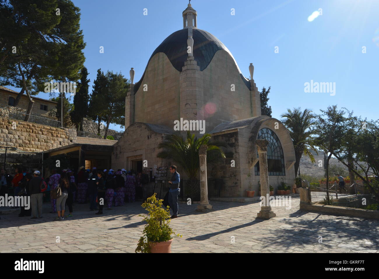 Dominus Flevit Church, Mount of Olives, Jerusalem, Israel Stock Photo ...