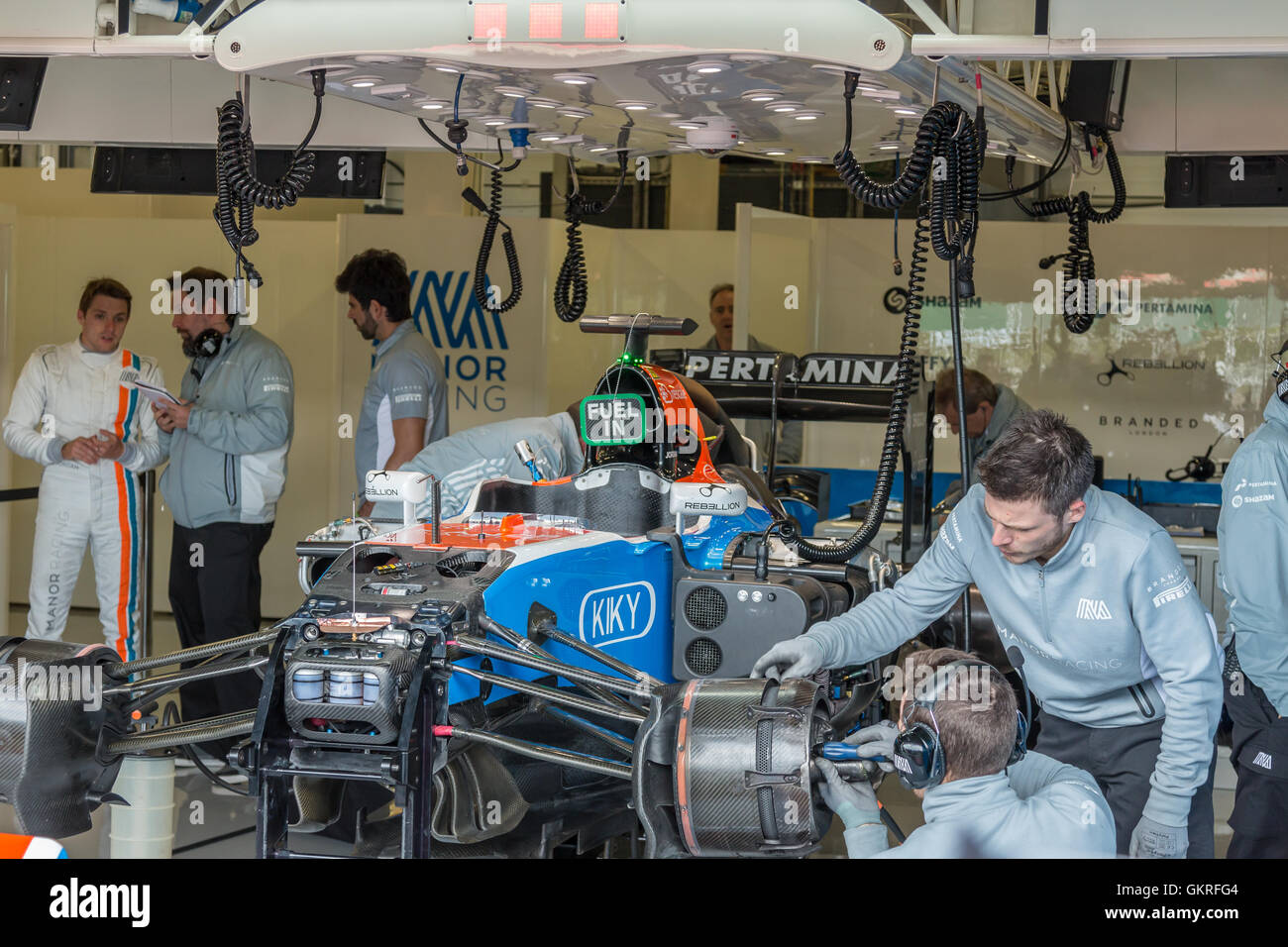 F1 mid season testing at Silverstone, July 2016 Stock Photo - Alamy