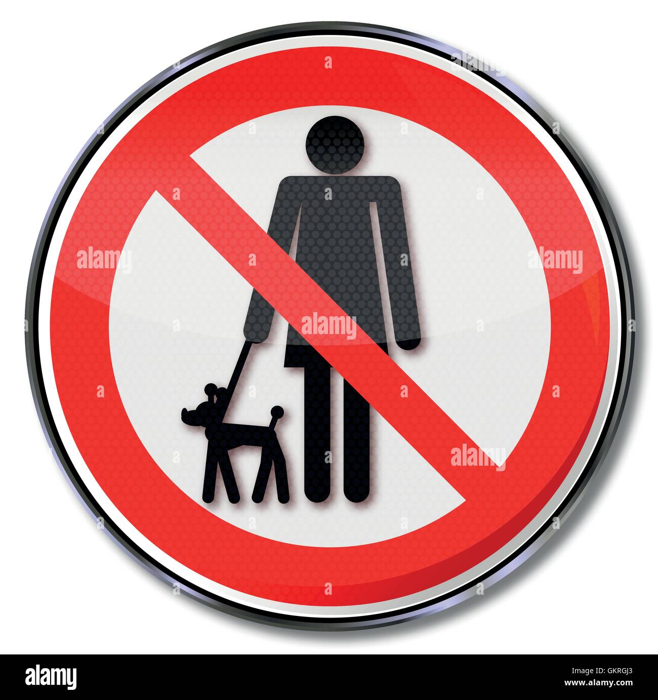 Symbol walk dogs sign Stock Vector Images - Alamy