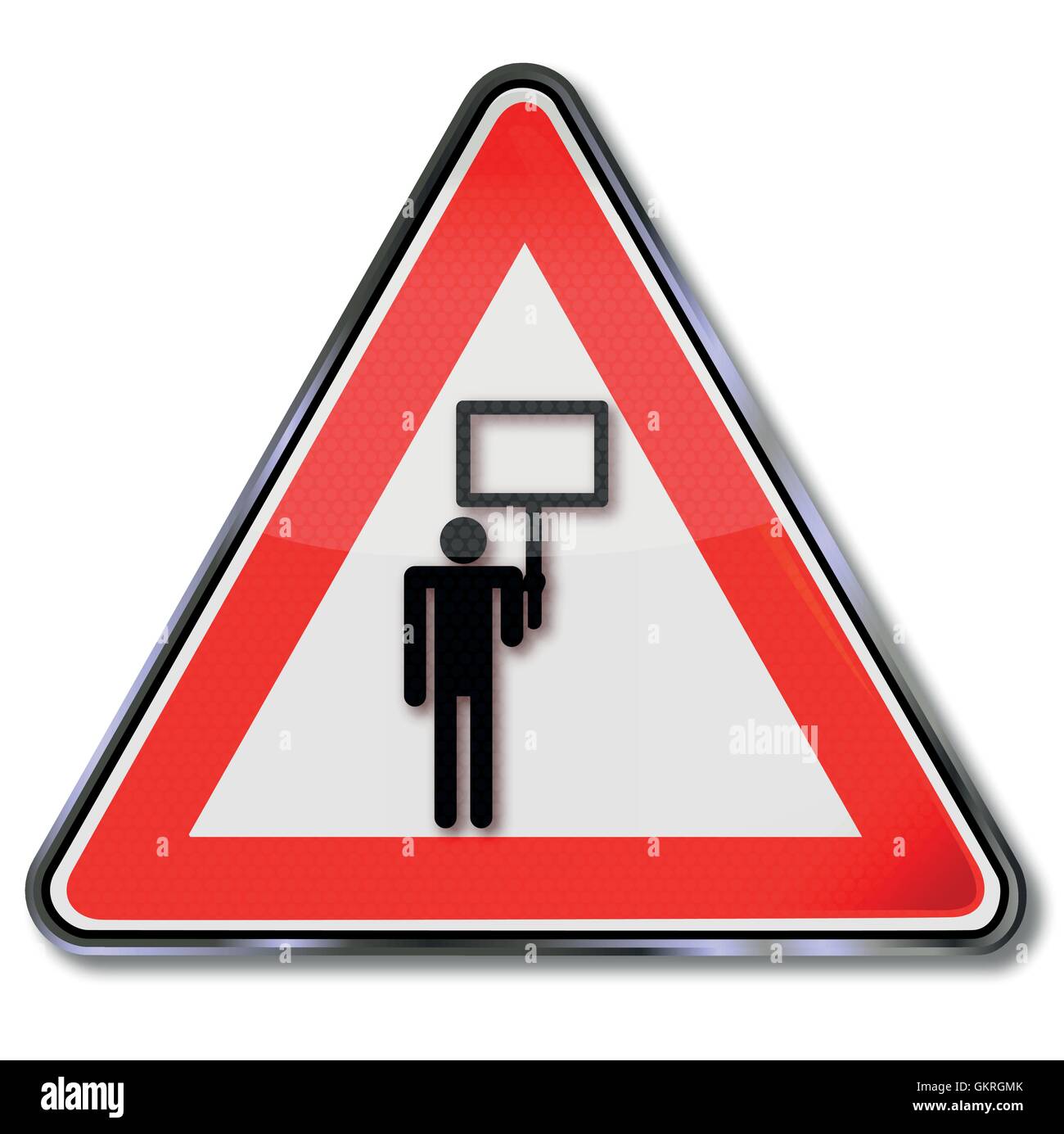 Man posting poster Cut Out Stock Images & Pictures - Alamy