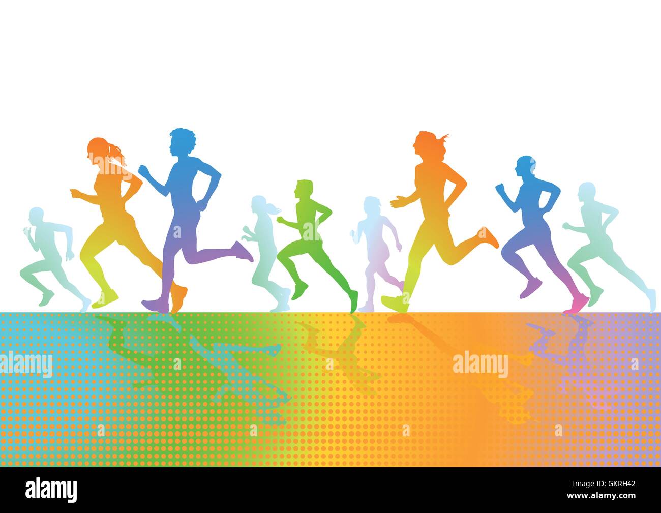 Free runners Stock Vector Images - Alamy