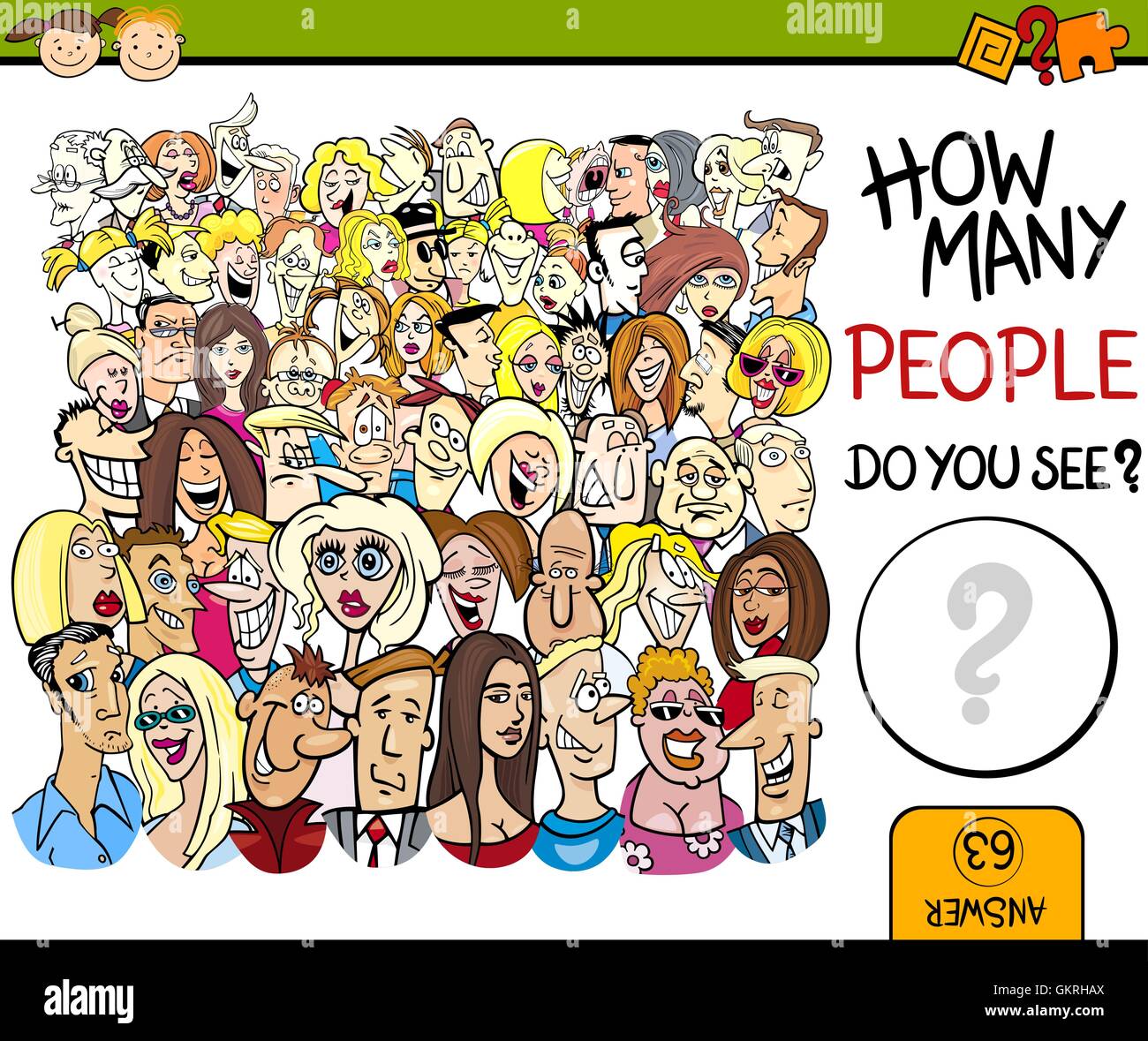 calculation education illustration puzzle count cartoon numbering ...