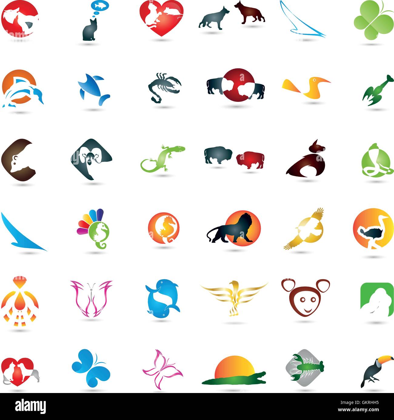 Logos of birds hi-res stock photography and images - Alamy