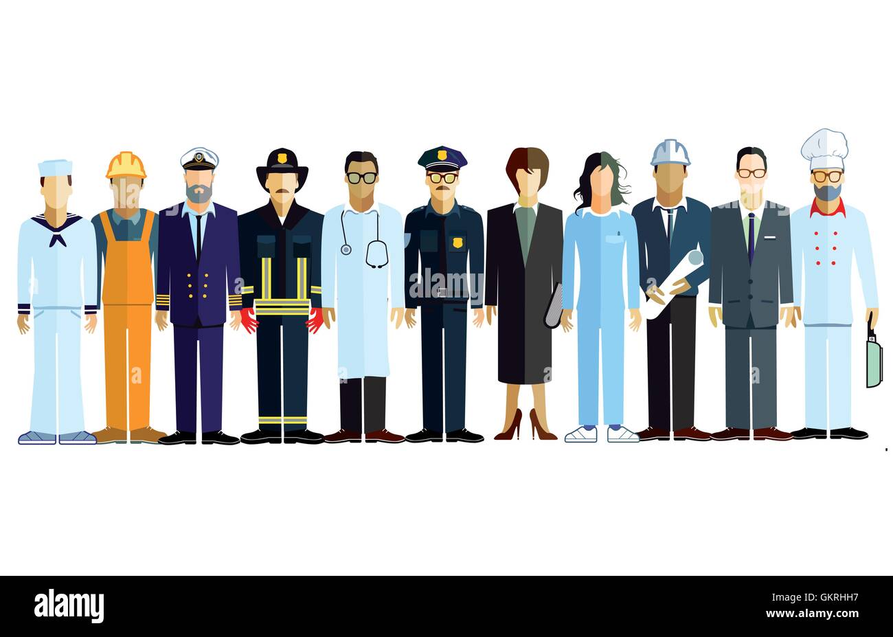 Care professions Stock Vector Images - Alamy