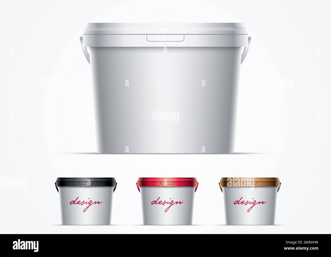 Plastic Paint Bucket Stock Vector Image & Art - Alamy