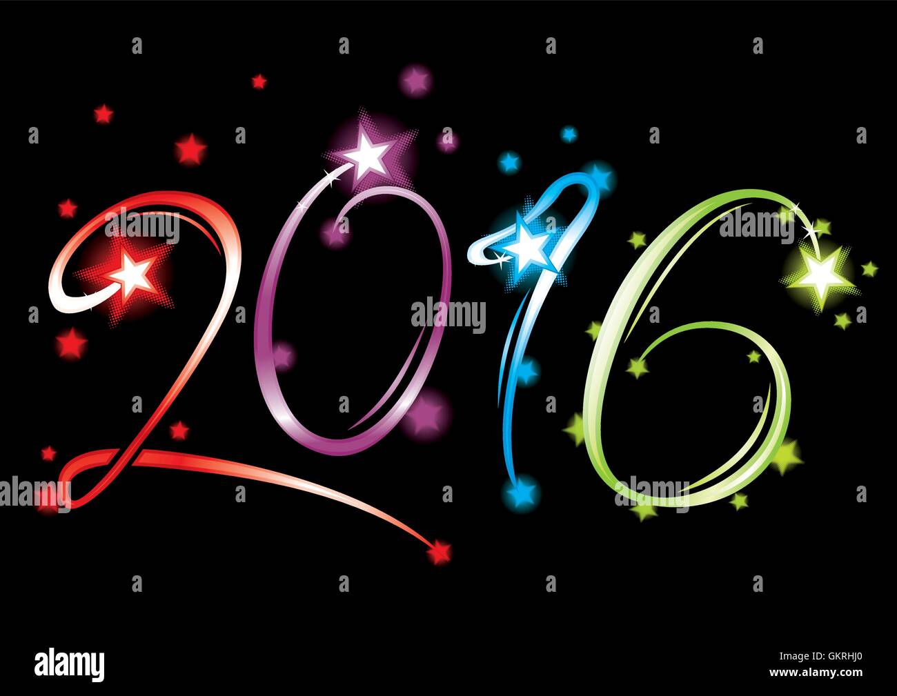 2016 years Stock Vector Images - Alamy
