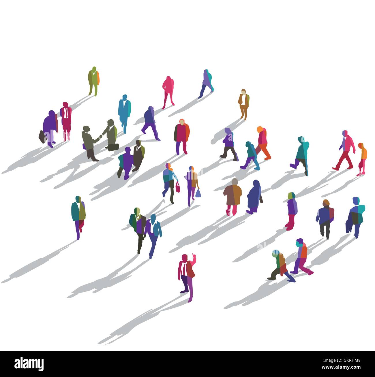 Crowd crowds throng Stock Vector Images - Alamy