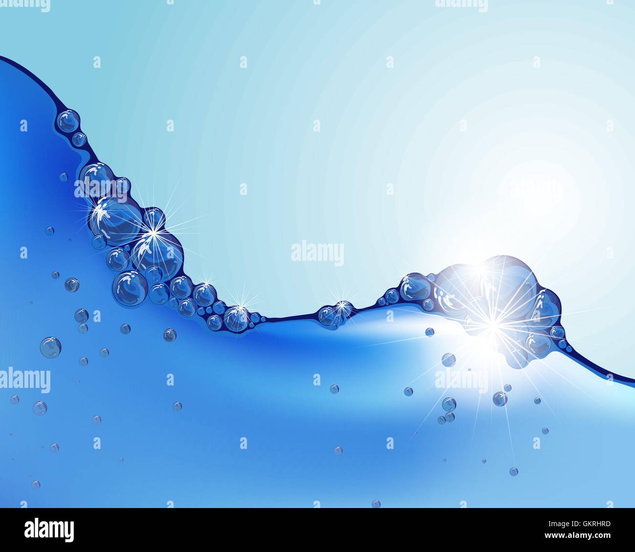 Water wave background Stock Vector Image & Art - Alamy