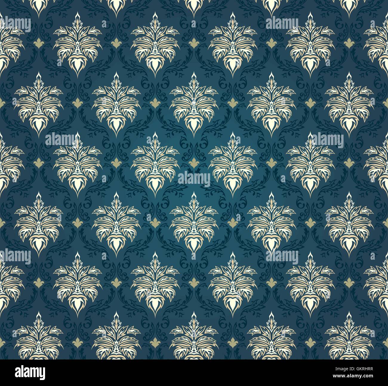 seamless damask pattern Stock Vector Image & Art - Alamy