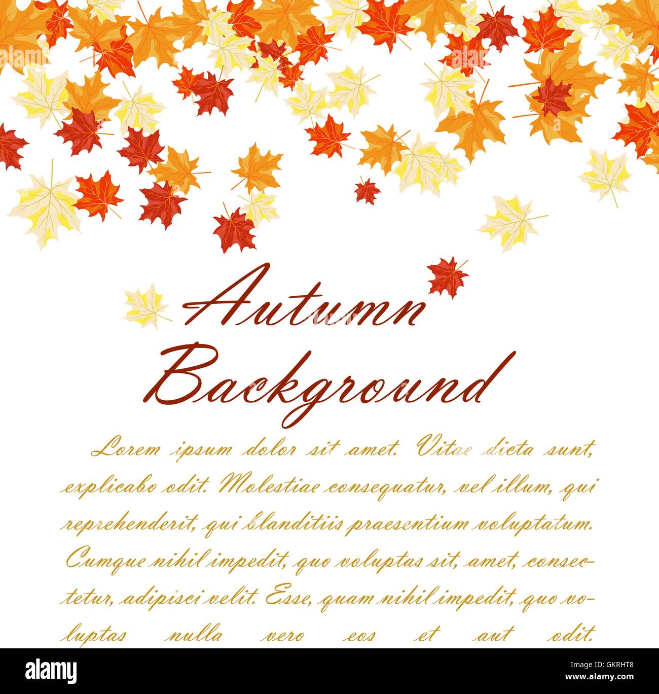 Leaves pattern autumn project Stock Vector Images - Alamy