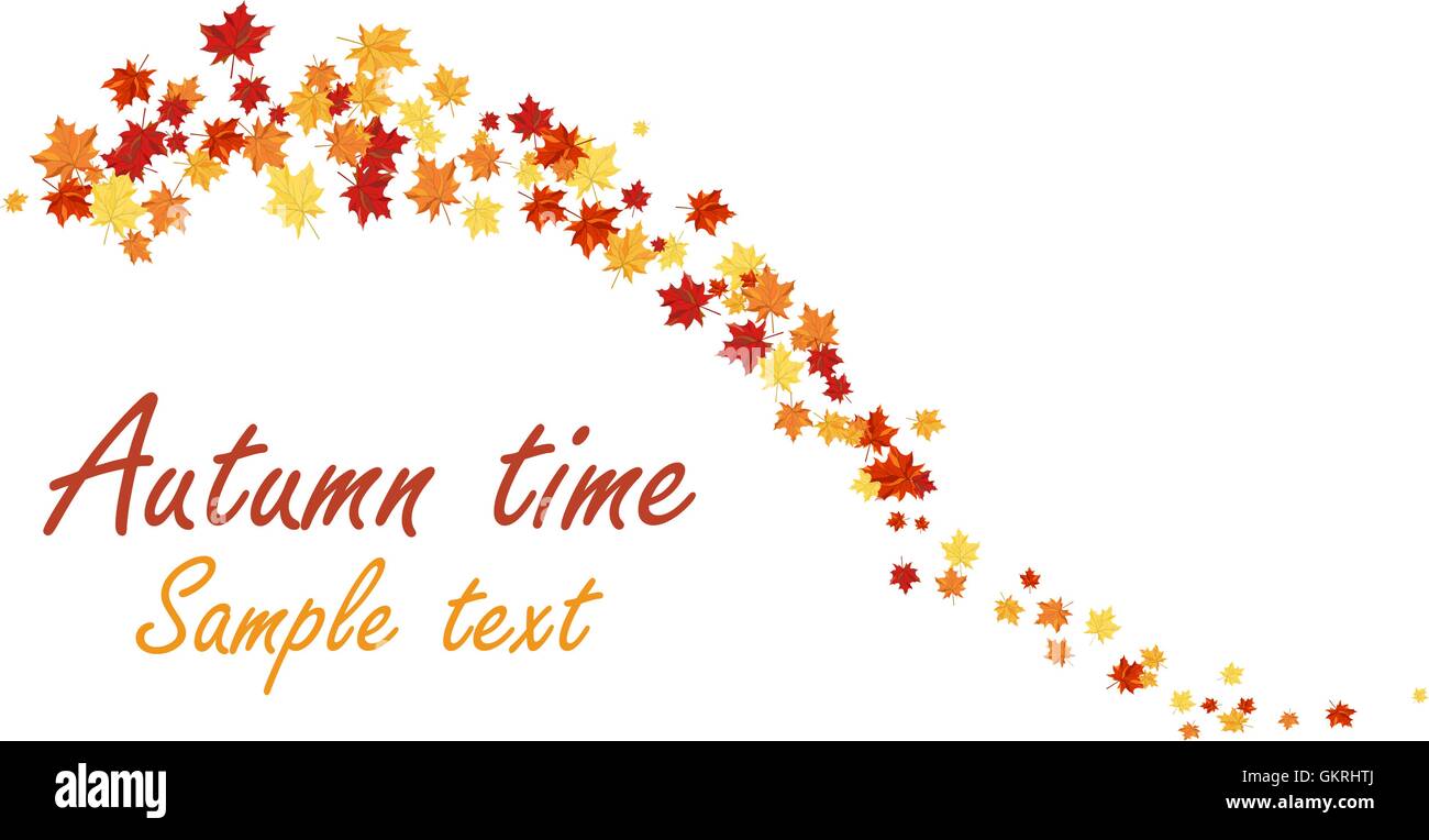 Leaves pattern autumn project Stock Vector Images - Alamy