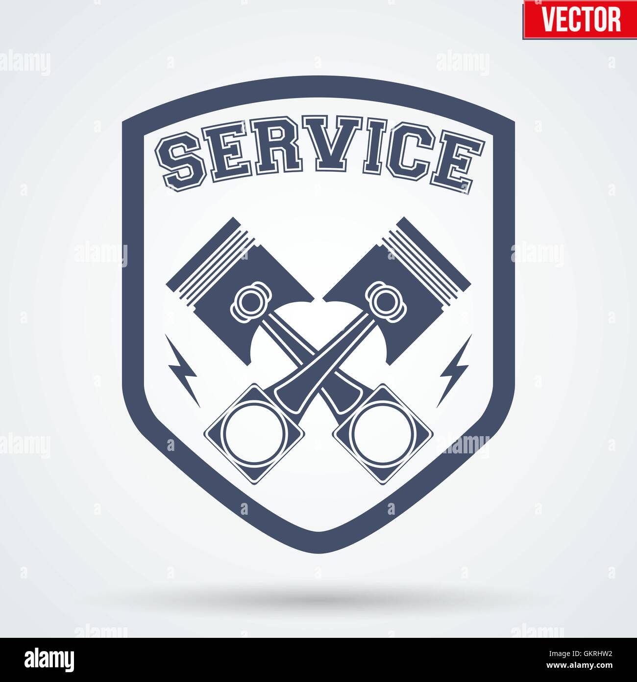 Vintage Motor Service Signs and Label Stock Vector Image & Art - Alamy