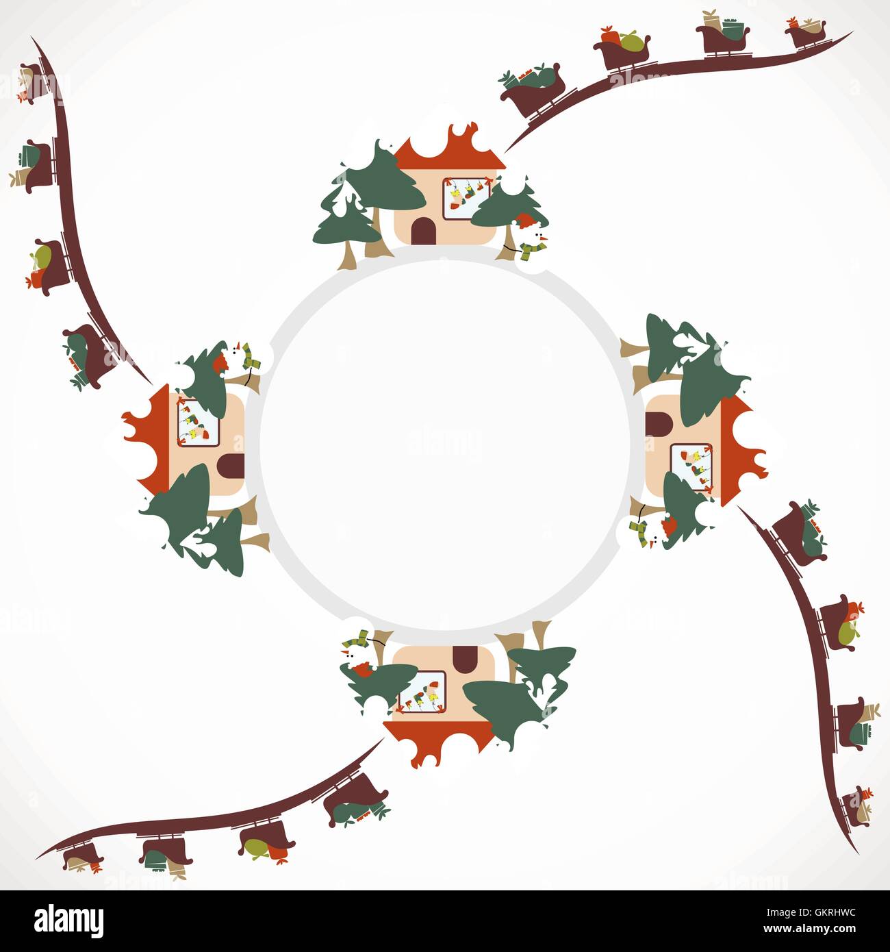 Street decorations christmas Stock Vector Images - Alamy