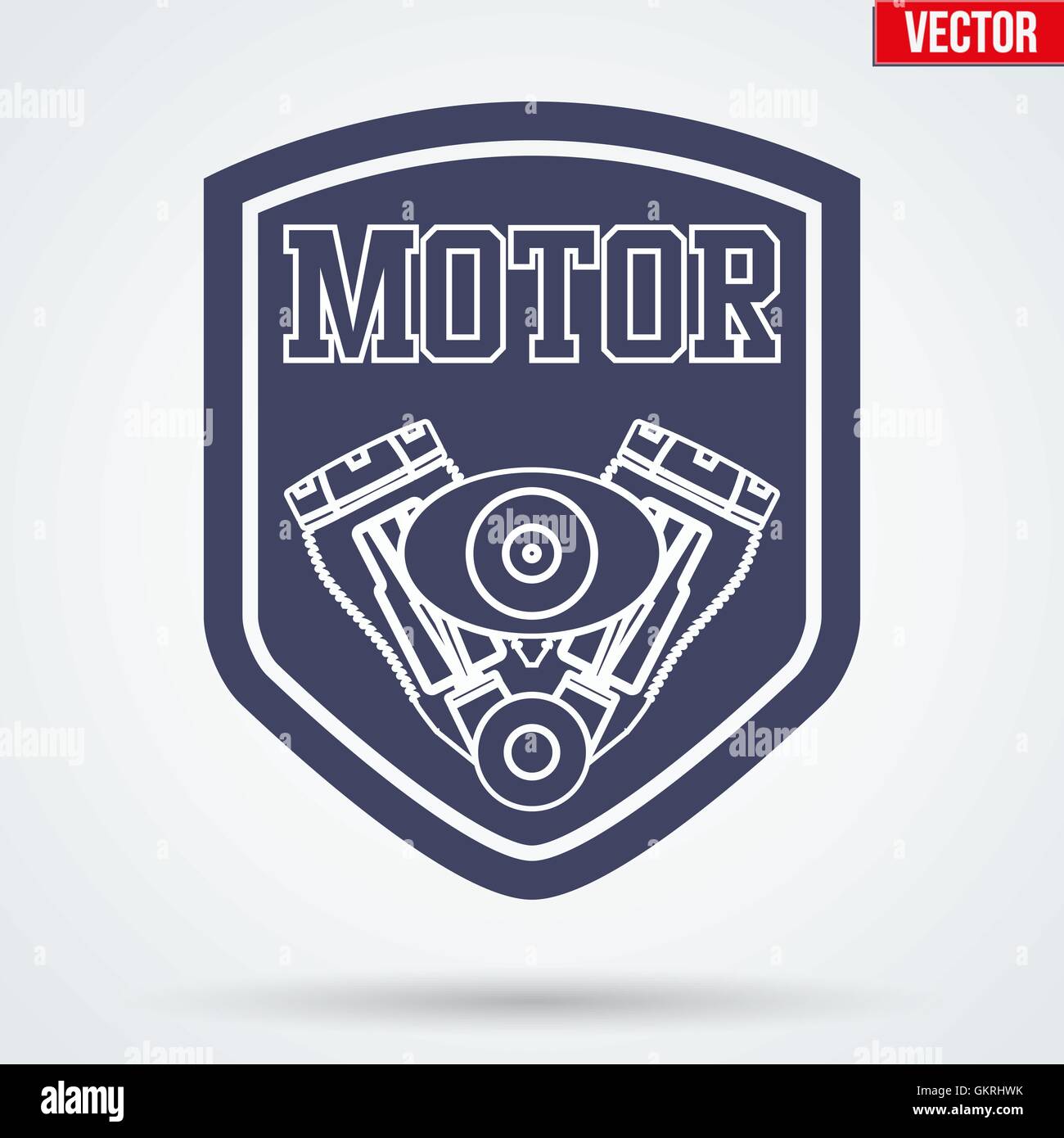 Vintage Motor Service Signs and Label Stock Vector Image & Art - Alamy