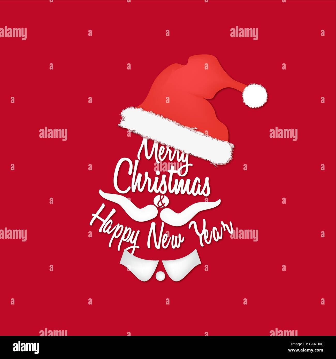 Modern santa claus in red Stock Vector Images - Alamy