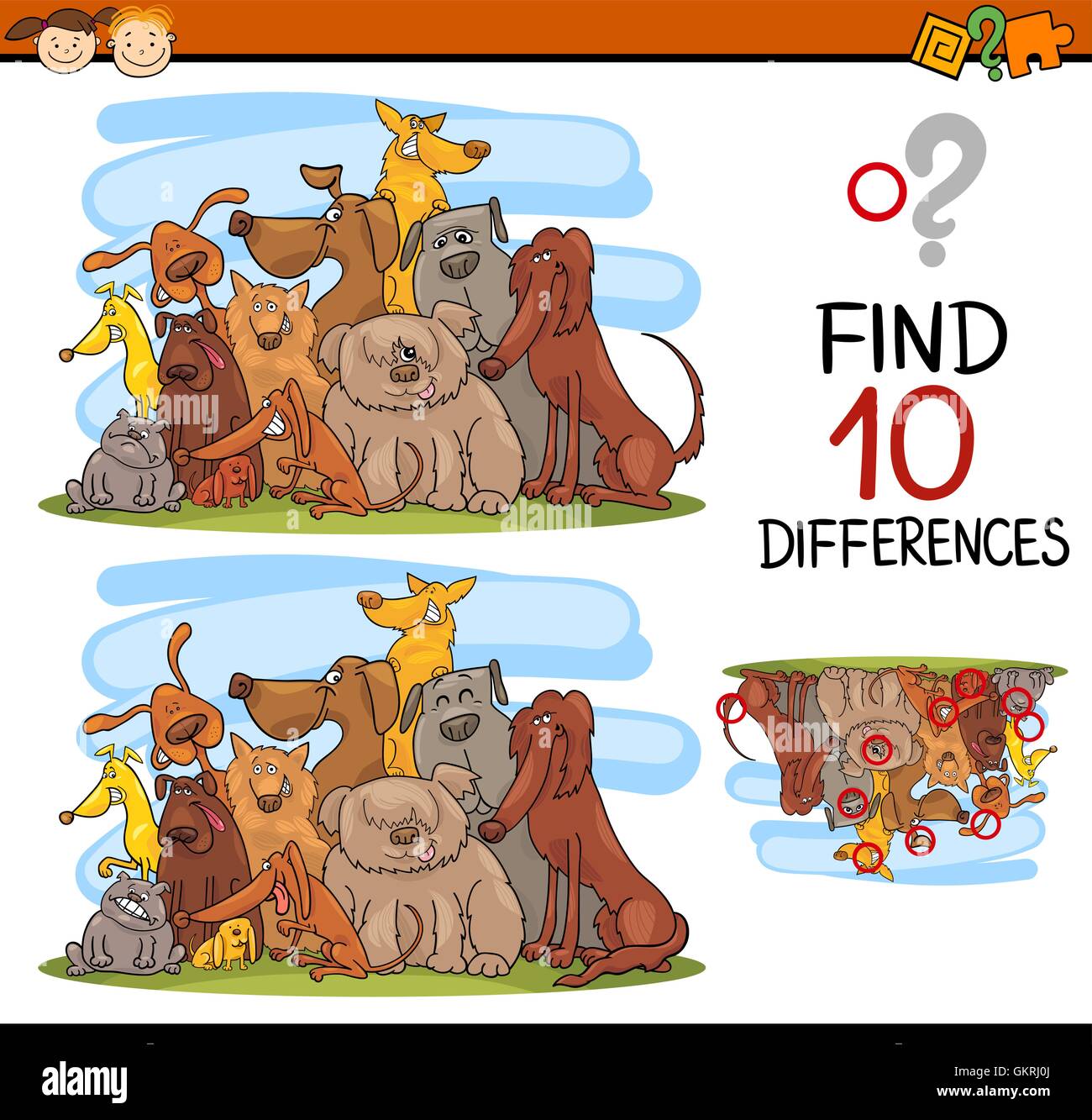 differences task for kids Stock Vector Image & Art - Alamy