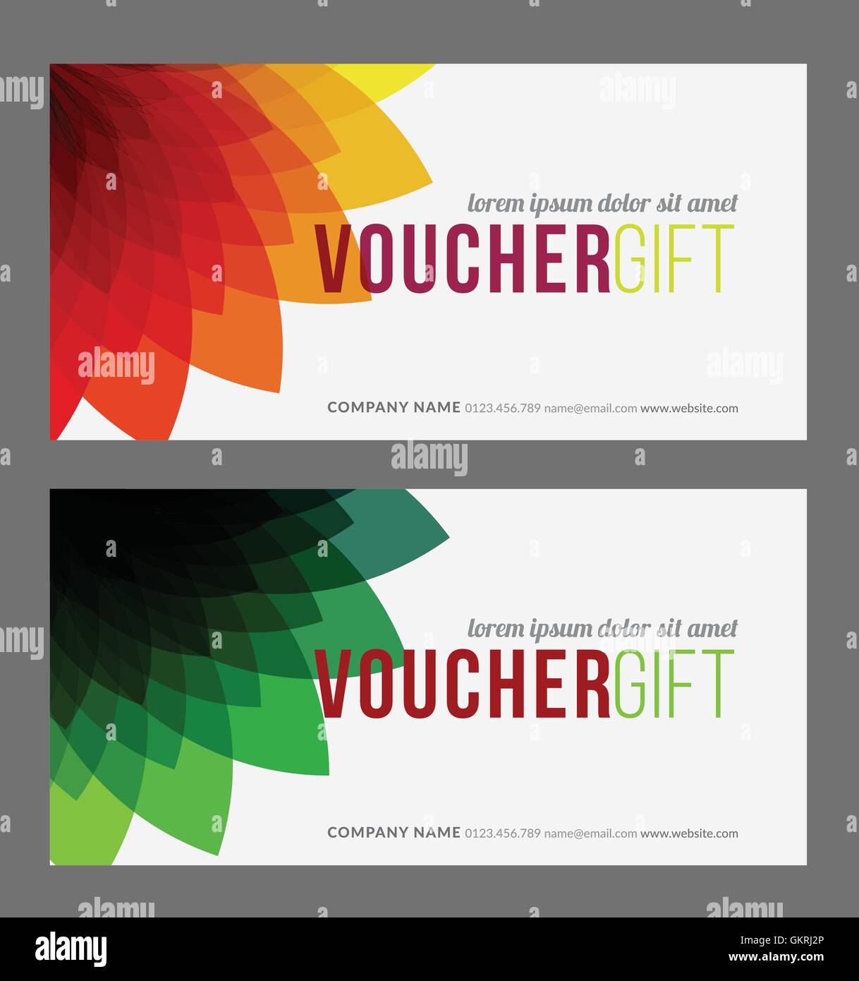Modern Gift Voucher Template Stock Vector Image & Art - Alamy