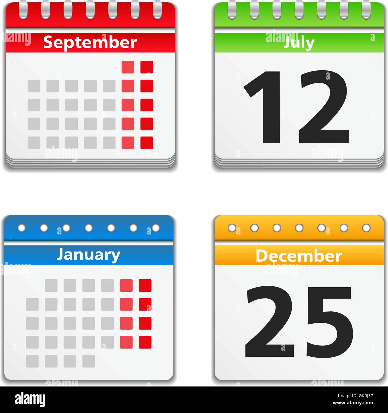 Calendar 25 december icon Stock Vector Images - Alamy