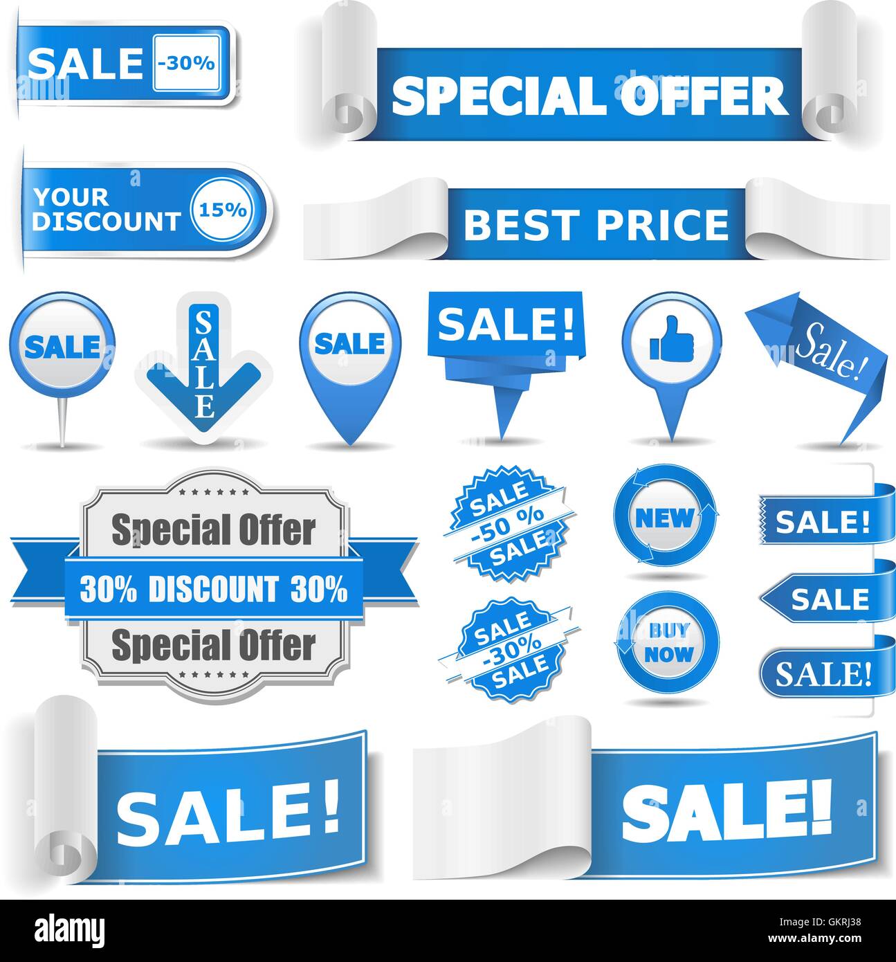 Set origami web banners Stock Vector Images - Alamy