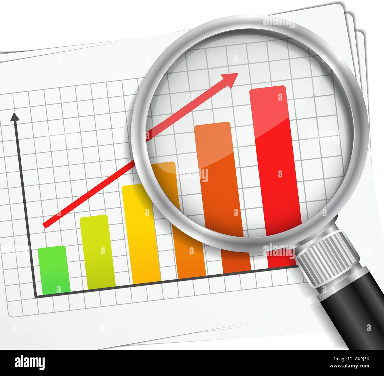Magnifying glass and chart Stock Vector Image & Art - Alamy Magnifying glass and chart Stock Vector Image & Art - Alamy