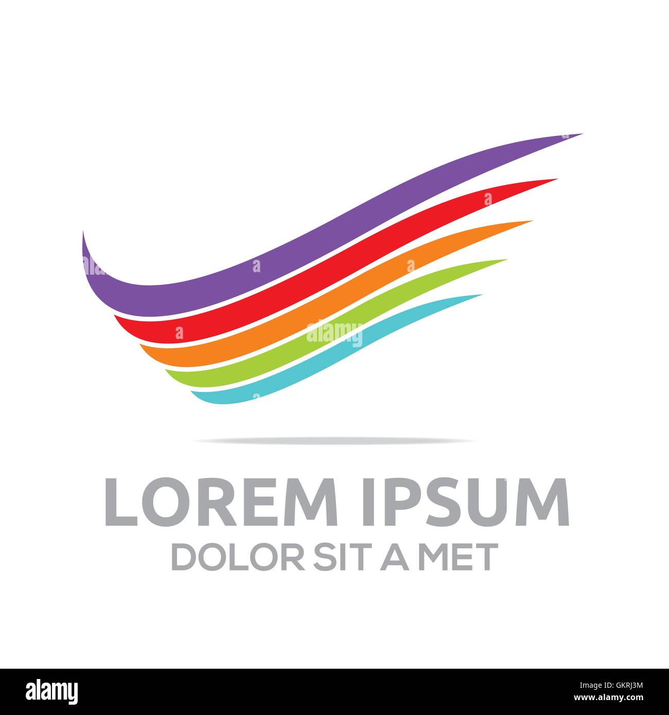 Dynamic abstract logo hi-res stock photography and images - Alamy