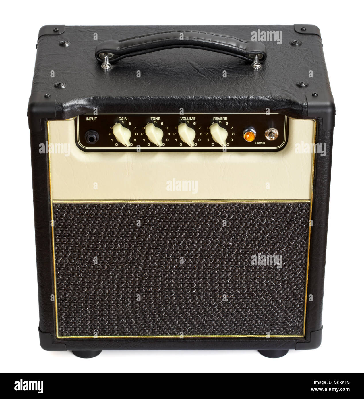 Vintage Guitar Amplifier Stock Photo - Alamy