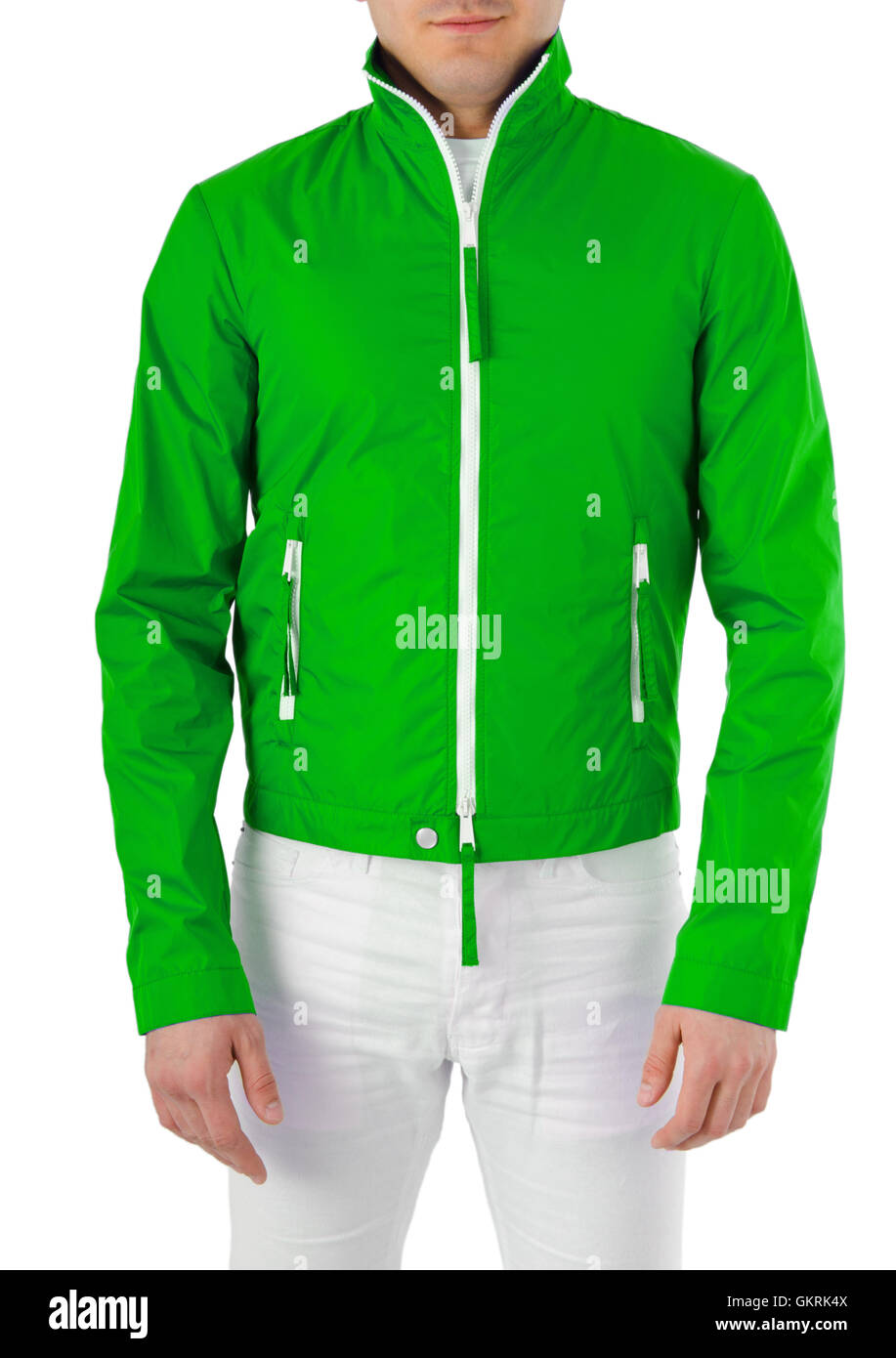 Stylish jacket isolated on model Stock Photo - Alamy