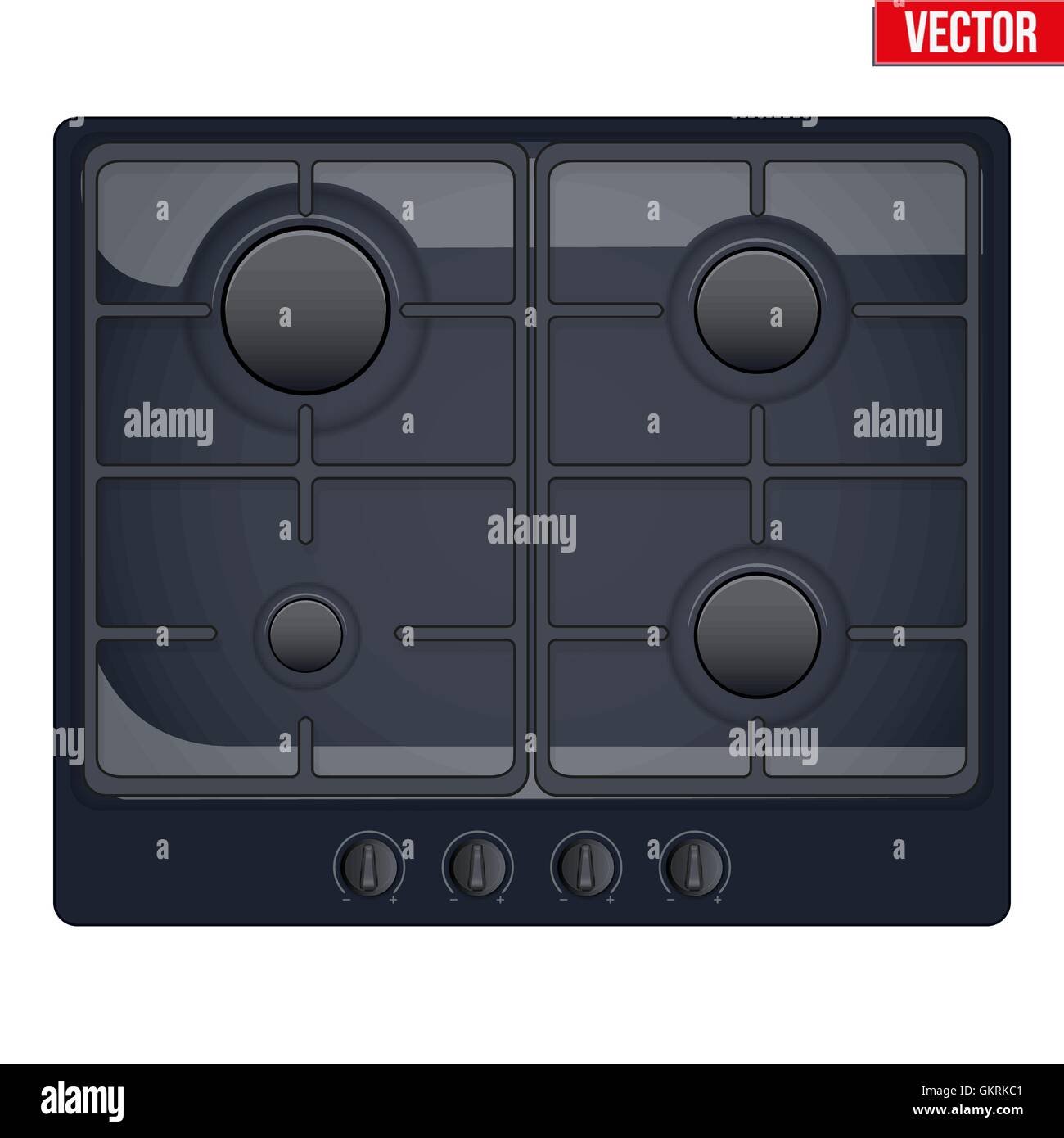 surface of gas stove Stock Vector Image & Art - Alamy