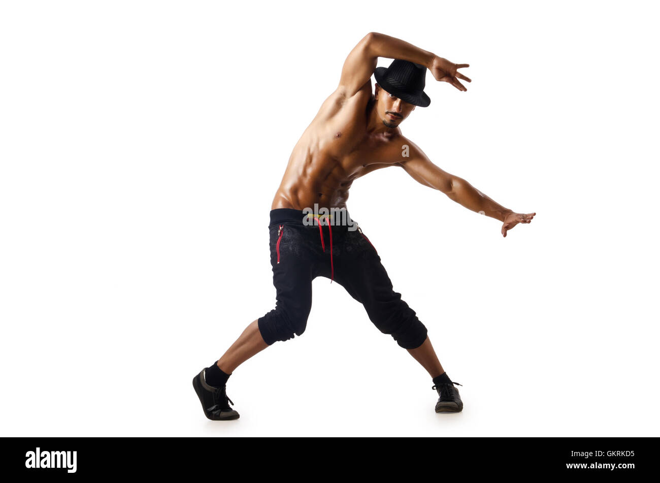 Dancer isolated on the white Stock Photo - Alamy
