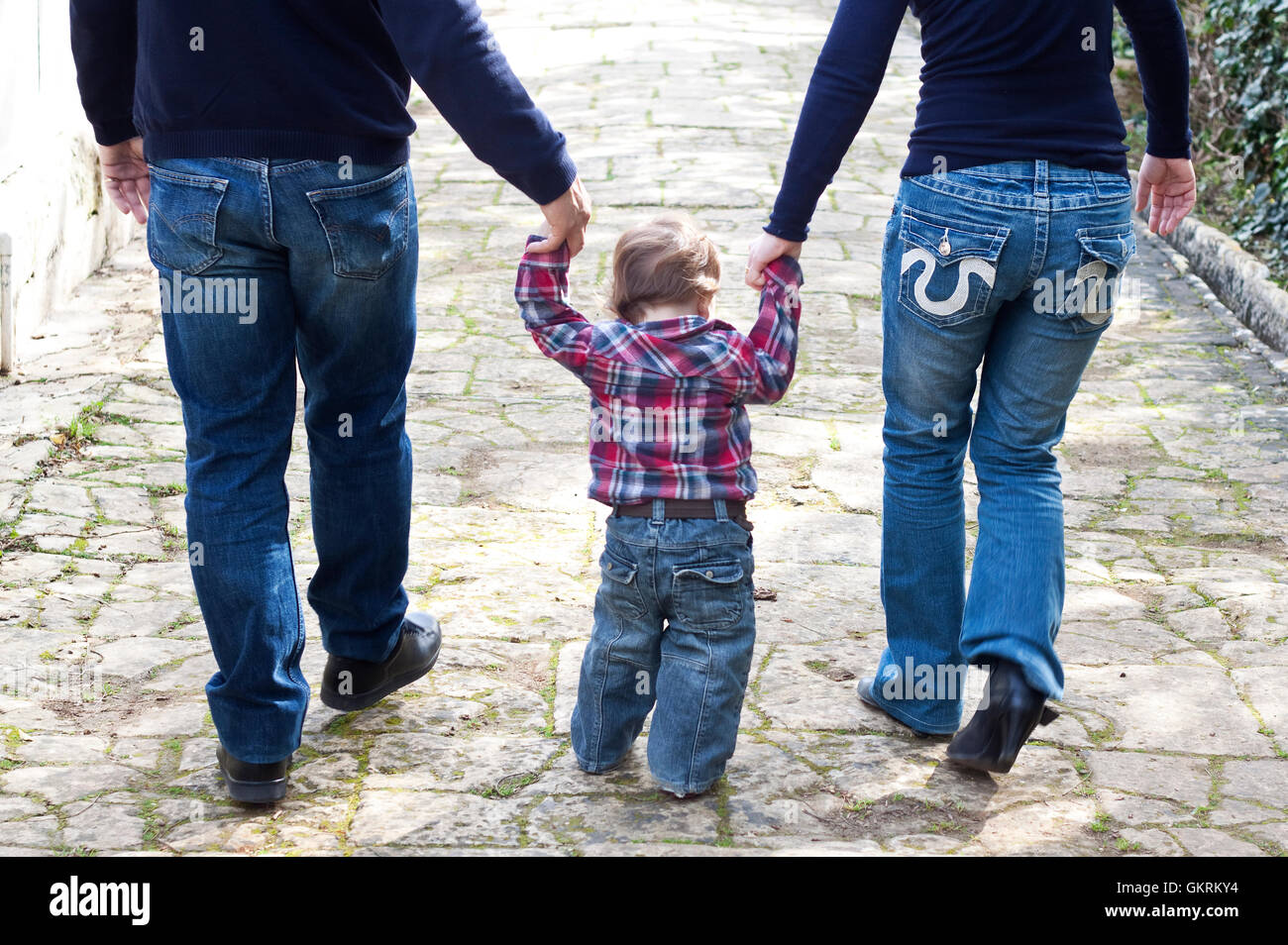 Learning to walk Stock Photo - Alamy