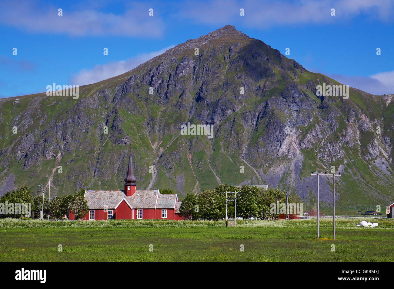 Flakstad church flakstadoya lofoten hi-res stock photography and images ...
