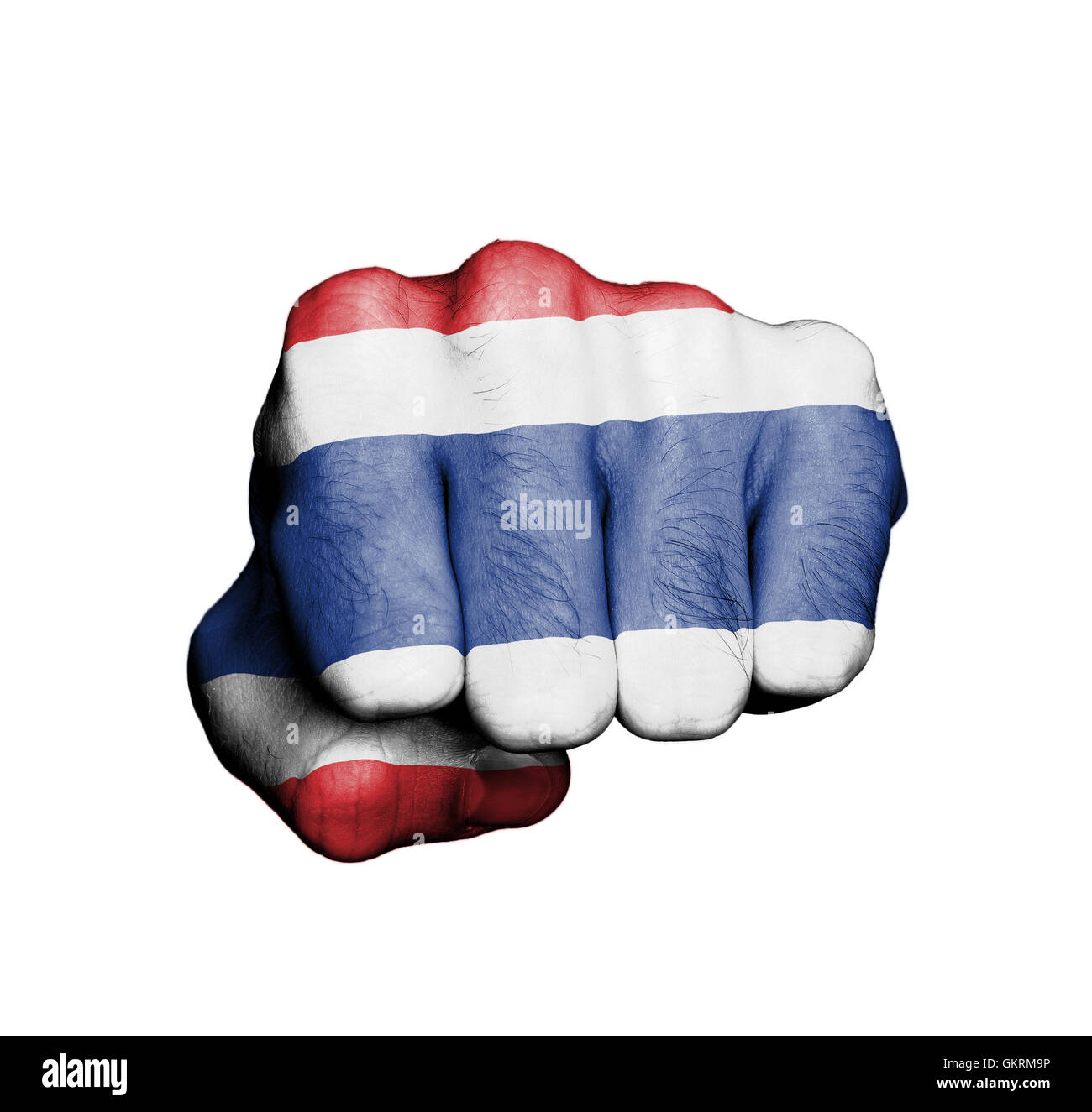 Front view of punching fist Stock Photo - Alamy