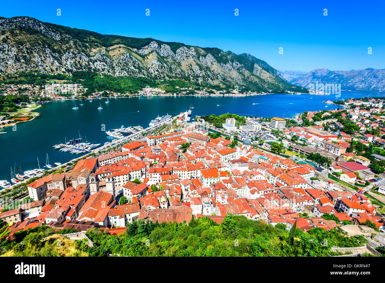 Kotor, Montenegro. Bay of Kotor bay is one of the most beautiful places ...