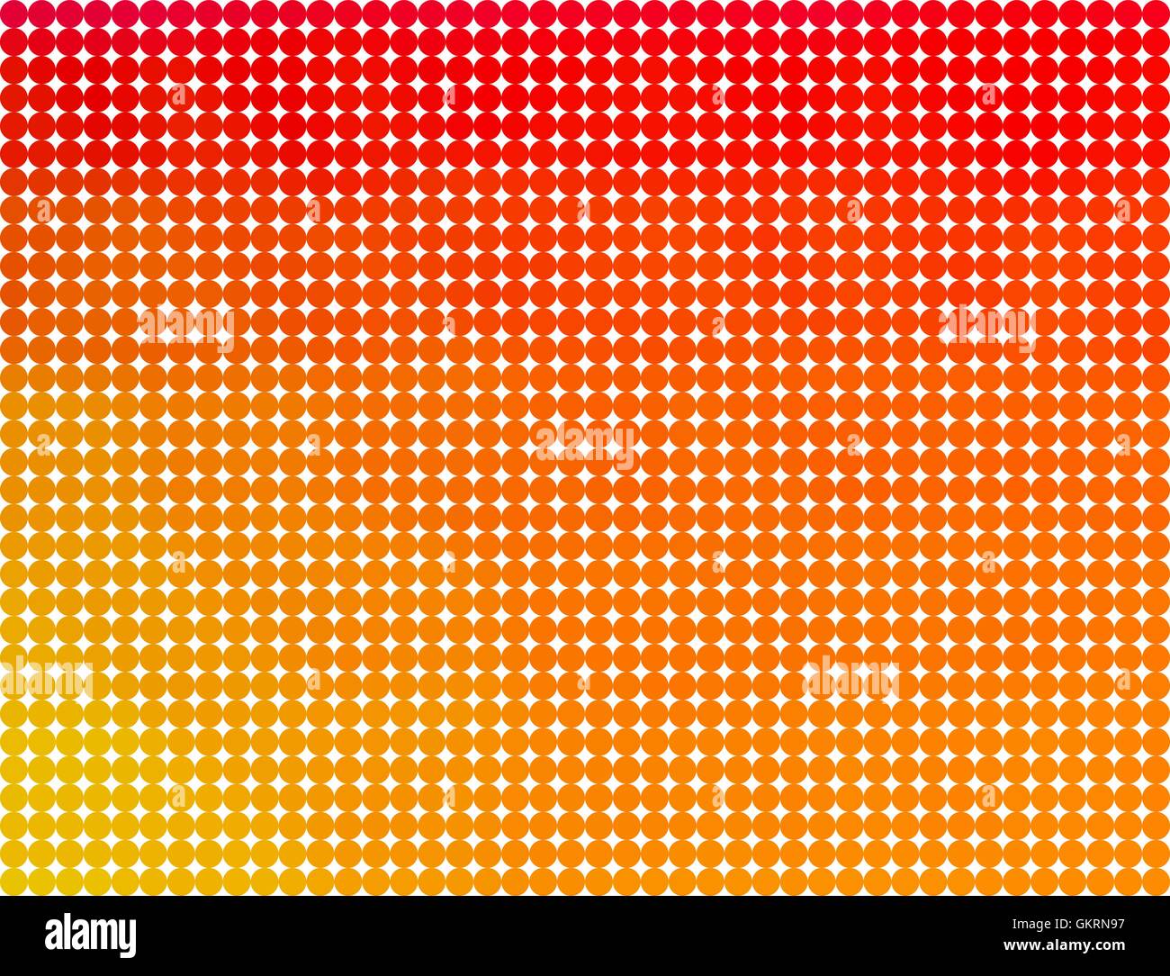 Red, yellow and orange dots on white background. Abstract multicolor background with color dots ...