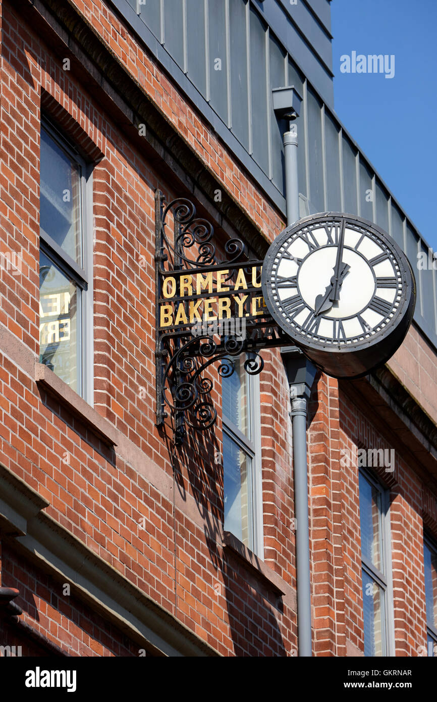 old clock on former ormeau bakery redeveloped into apartments and shops ...
